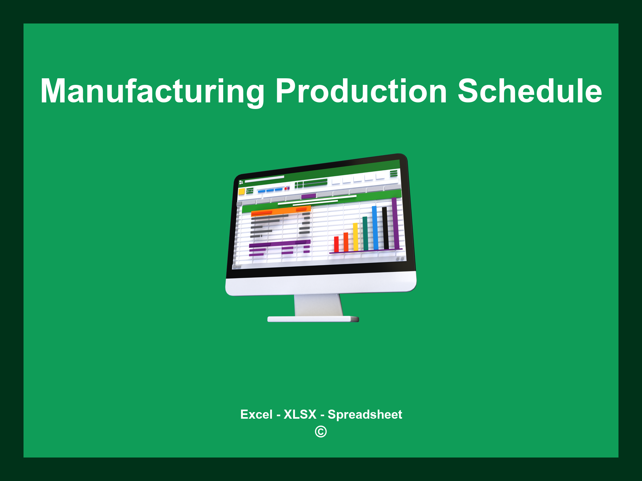 Manufacturing Production Schedule Template Excel